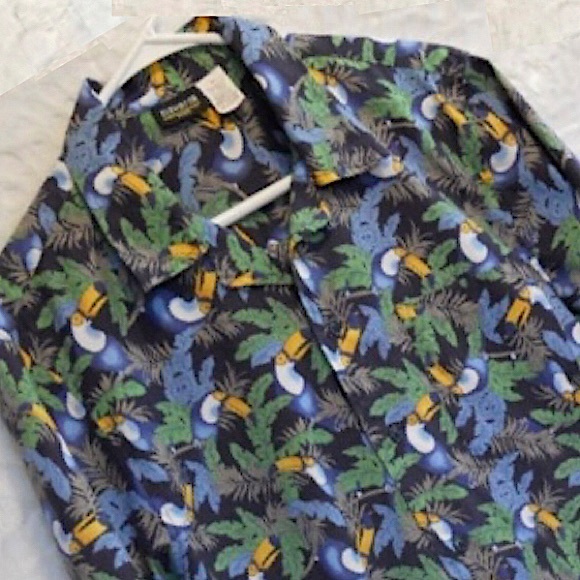 Edwards | Shirts | Edwards Casual Mens Cotton Shirt Birds Hawaiian ...